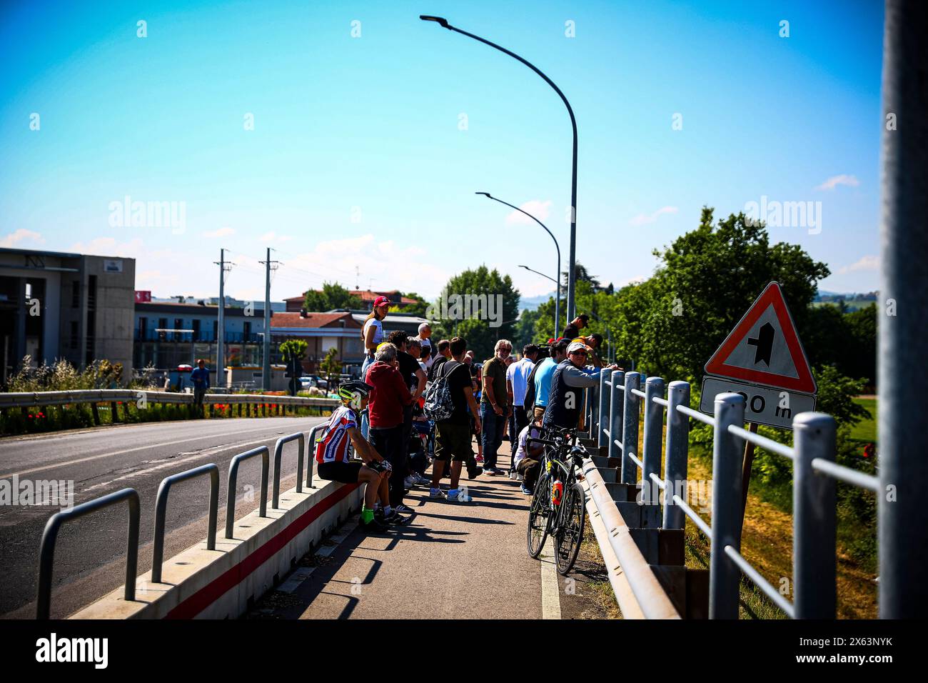 Ferrari fan ("tifosi") during the filming day with the Ferrari SF-24 ...