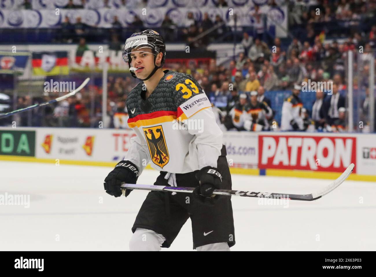 Peterka John of Germany seen in action during IIHF Ice Hockey World ...