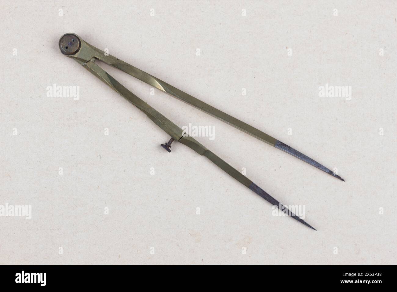 vintage bronze dividers calipers nautical navigation chart tool on ...