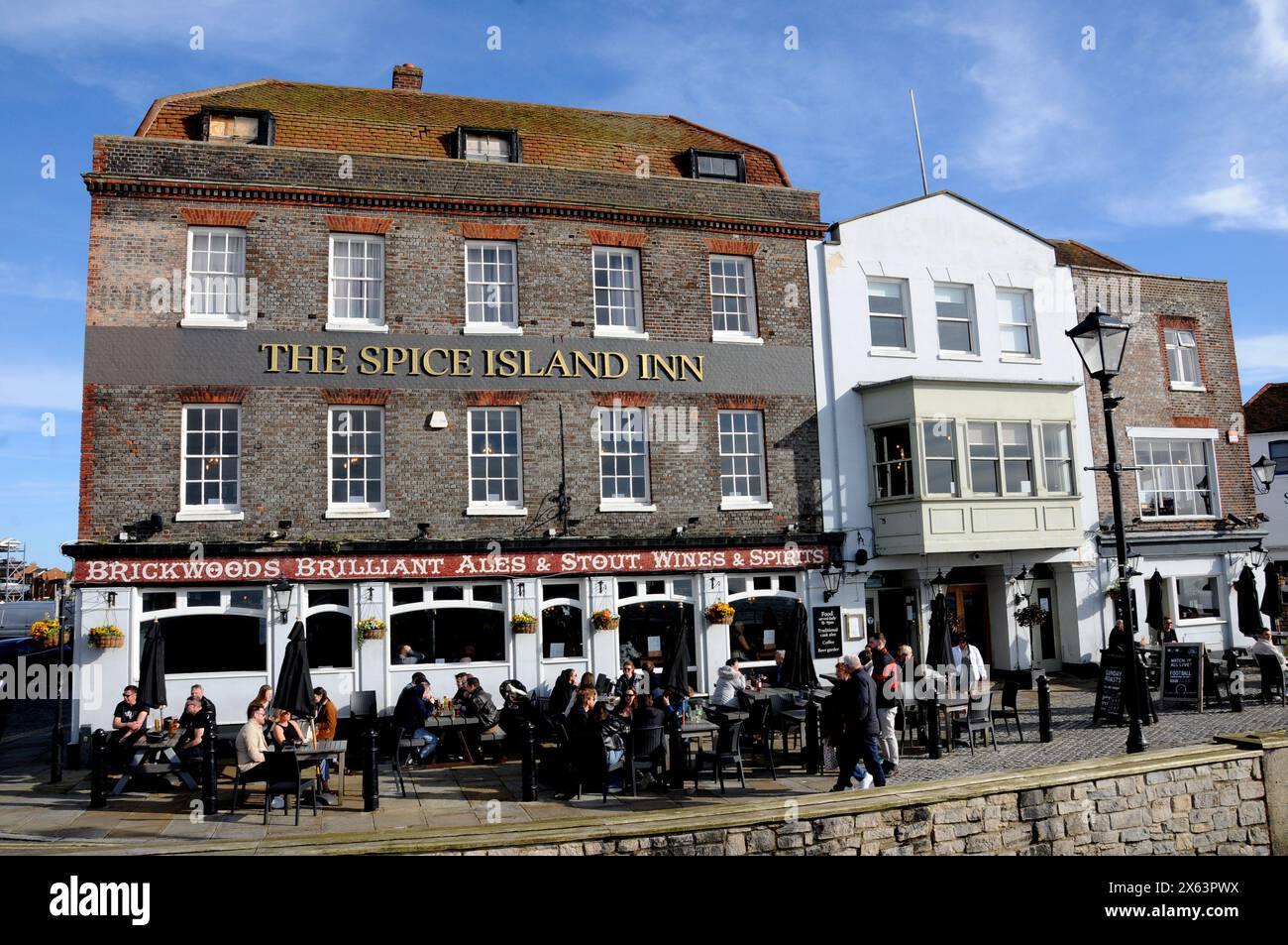 THE ENGLAND COASTAL PATH.THE SPICE ISLAND INN, BATH SQUARE, OLD ...