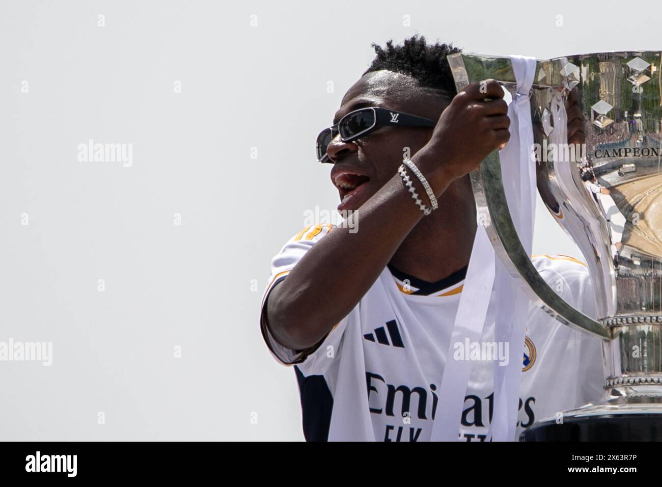 Madrid, Spain. 12th May, 2024. Vinicius Jr. of Real Madrid seen during ...