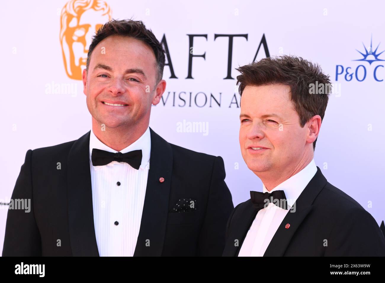 London, UK. 12 May 2024. Ant and Dec attending the BAFTA TV Awards 2024 ...