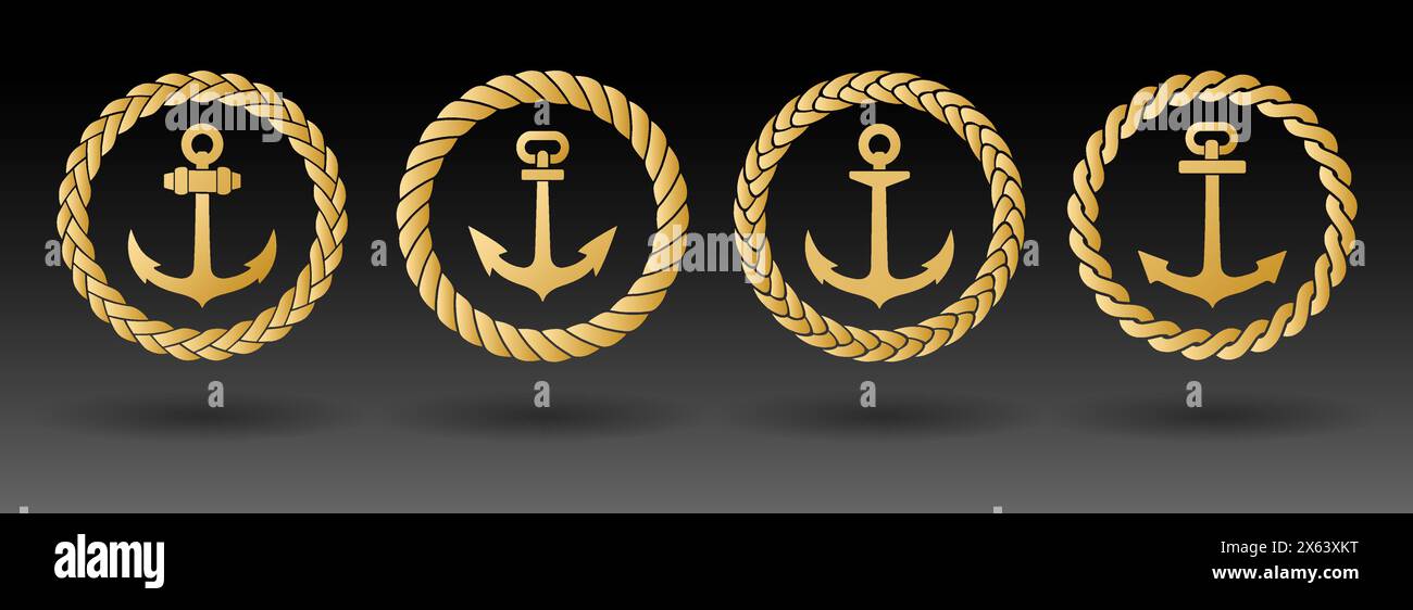 Golden anchors hi-res stock photography and images - Alamy