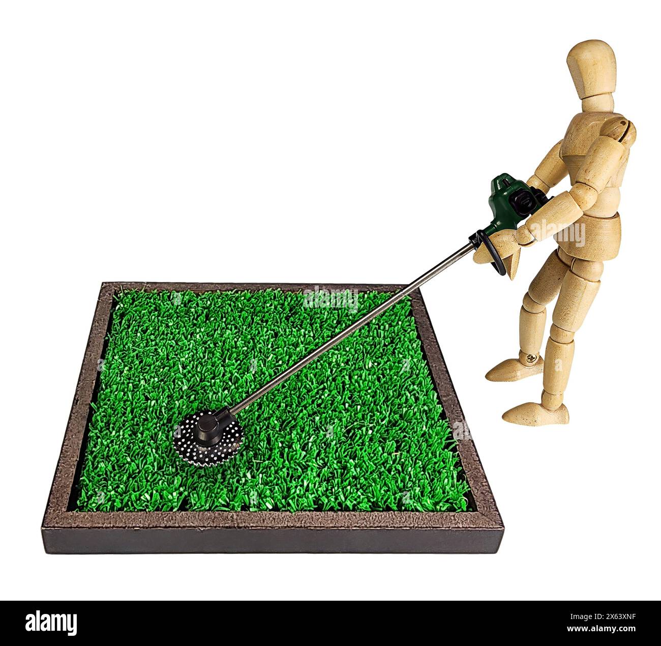 Weed whacker used to get rid of weeds Stock Photo - Alamy