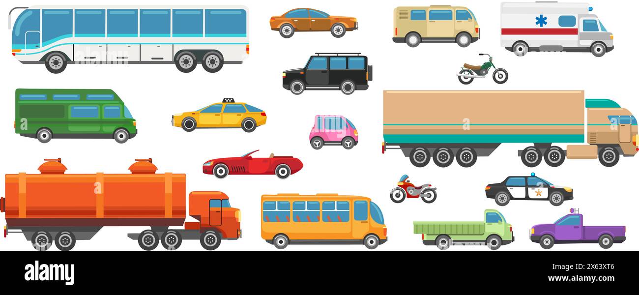 Urban cars set Stock Vector Image & Art - Alamy