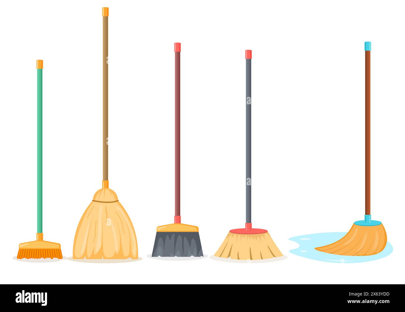 Mops and brooms hi-res stock photography and images - Alamy