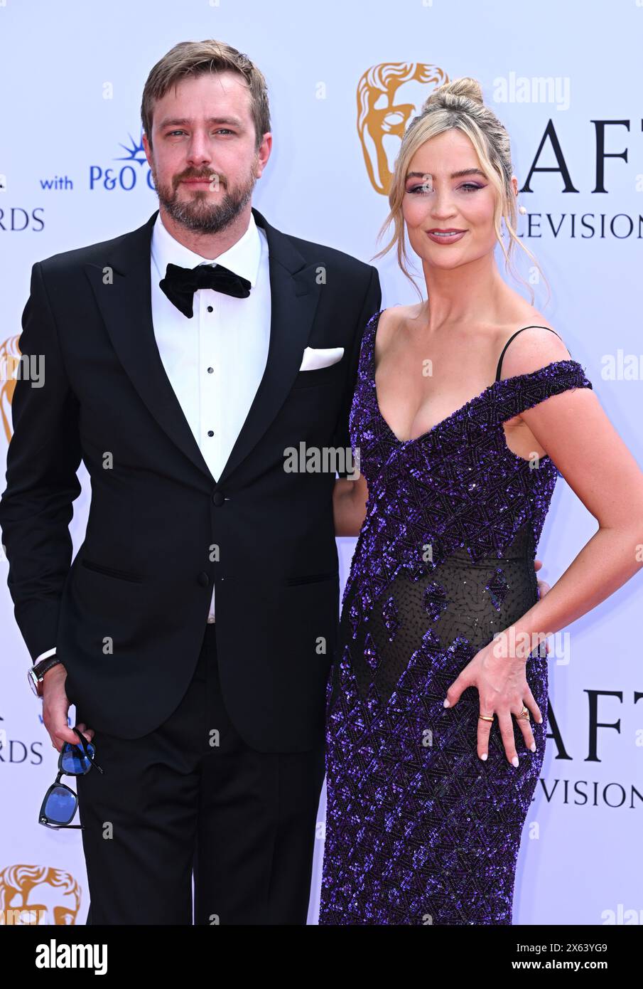 London, UK. May 12th, 2024. Laura Whitmore and Iain Stirling arriving ...