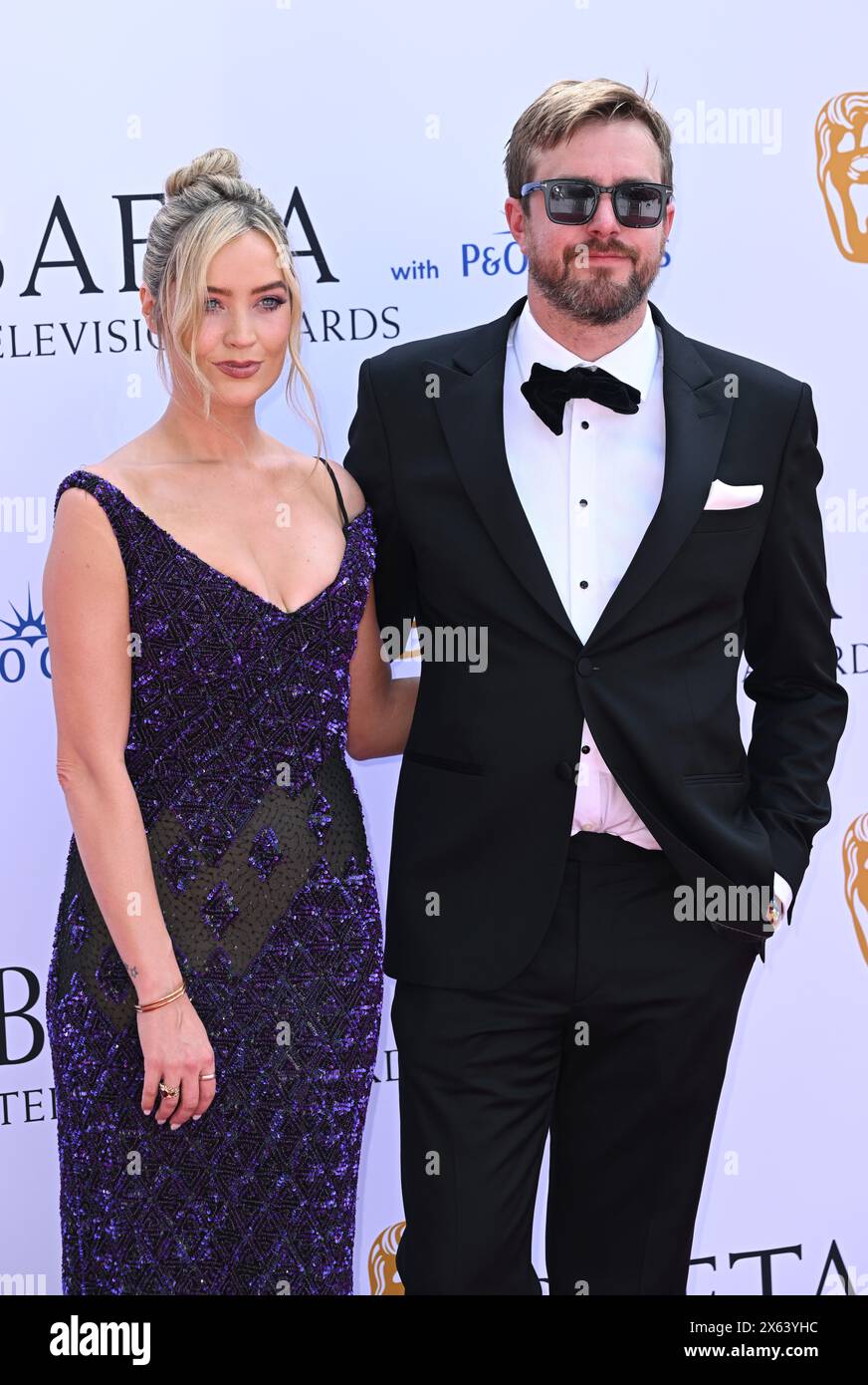 London, UK. May 12th, 2024. Laura Whitmore and Iain Stirling arriving ...