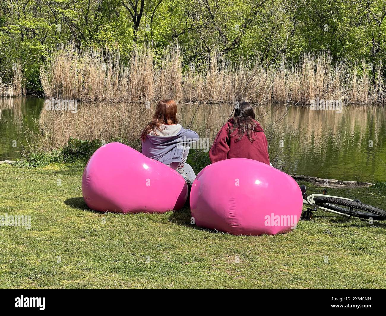 “Pink Chairs” on view in Prospect Park! As part of her “Inflatable ...
