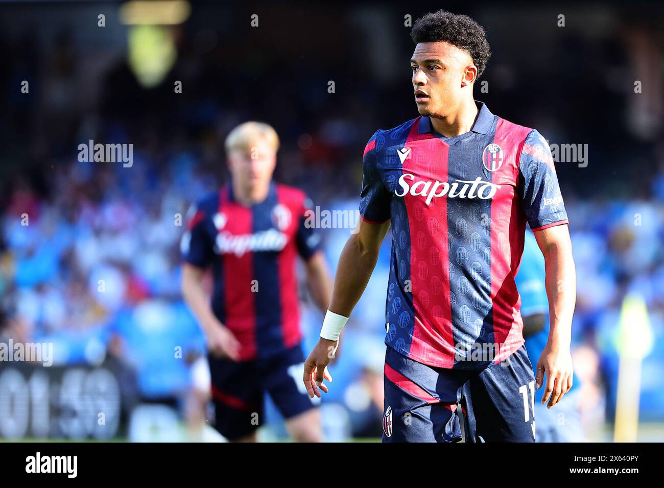 Dan Ndoye of Bologna FC during the Serie A football match between SSC ...