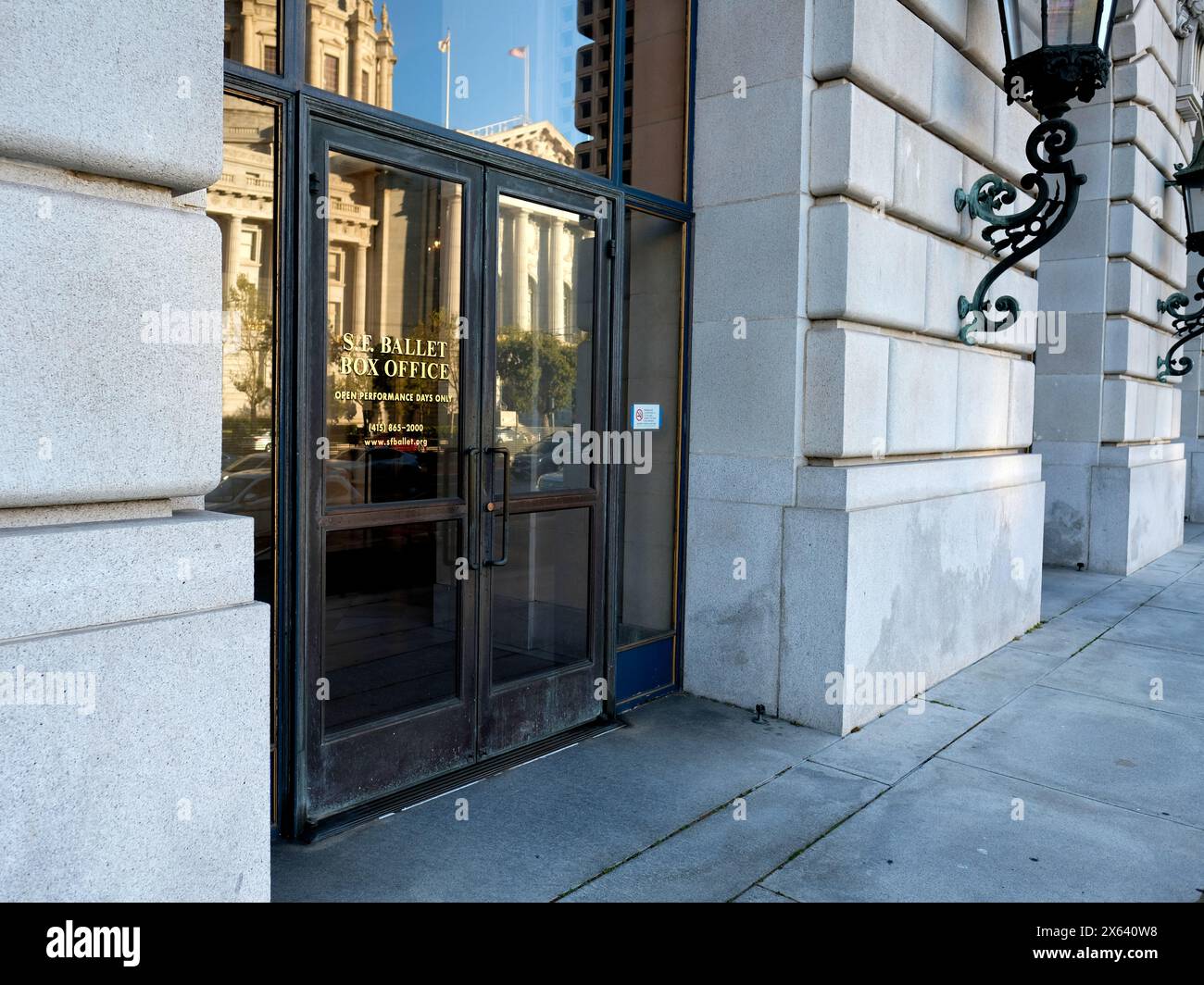 San Francisco Ballet Box Office at the War Memorial Opera House in San ...