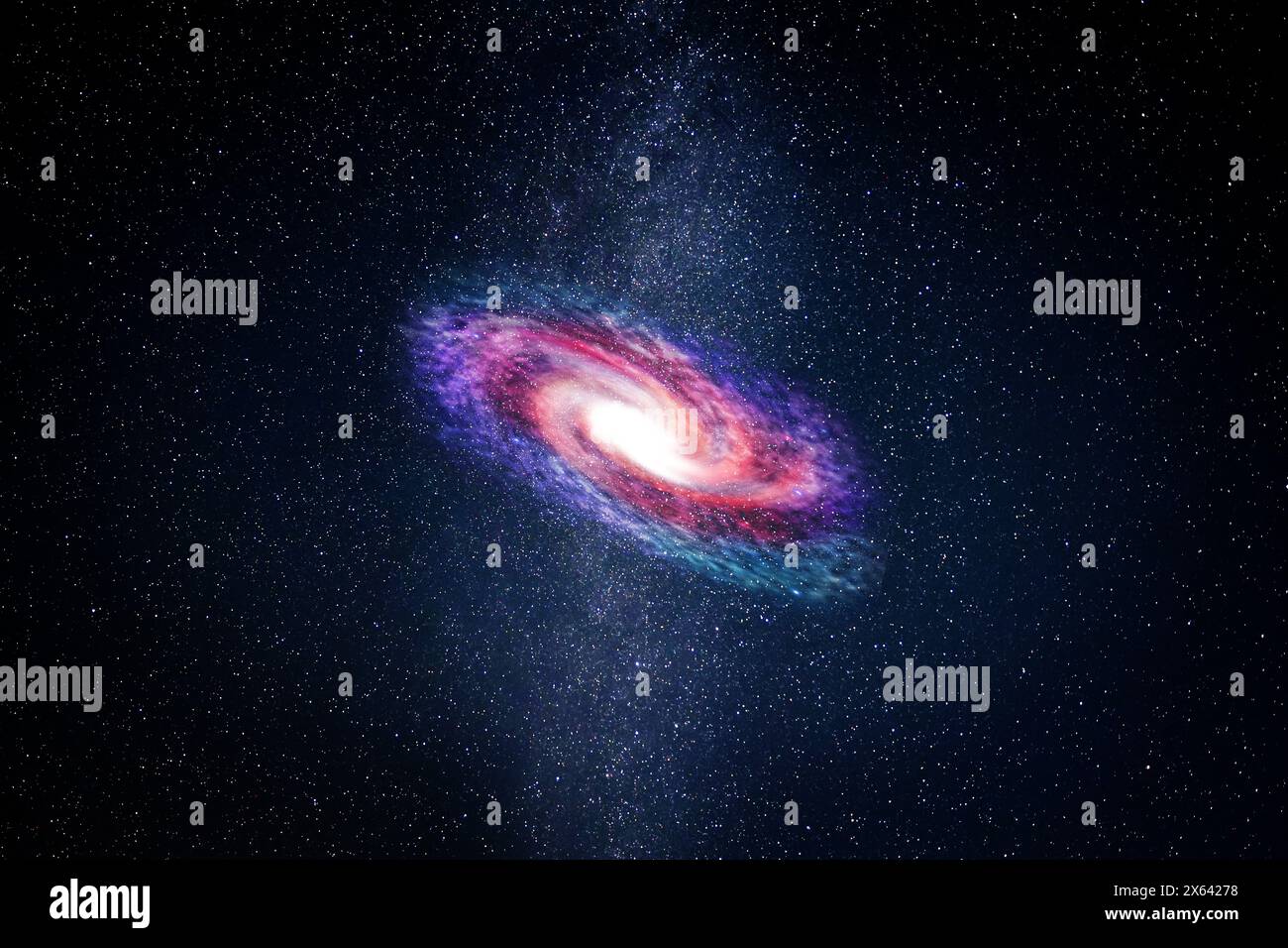Shiny galaxy and stars in celestial cosmos Stock Photo - Alamy