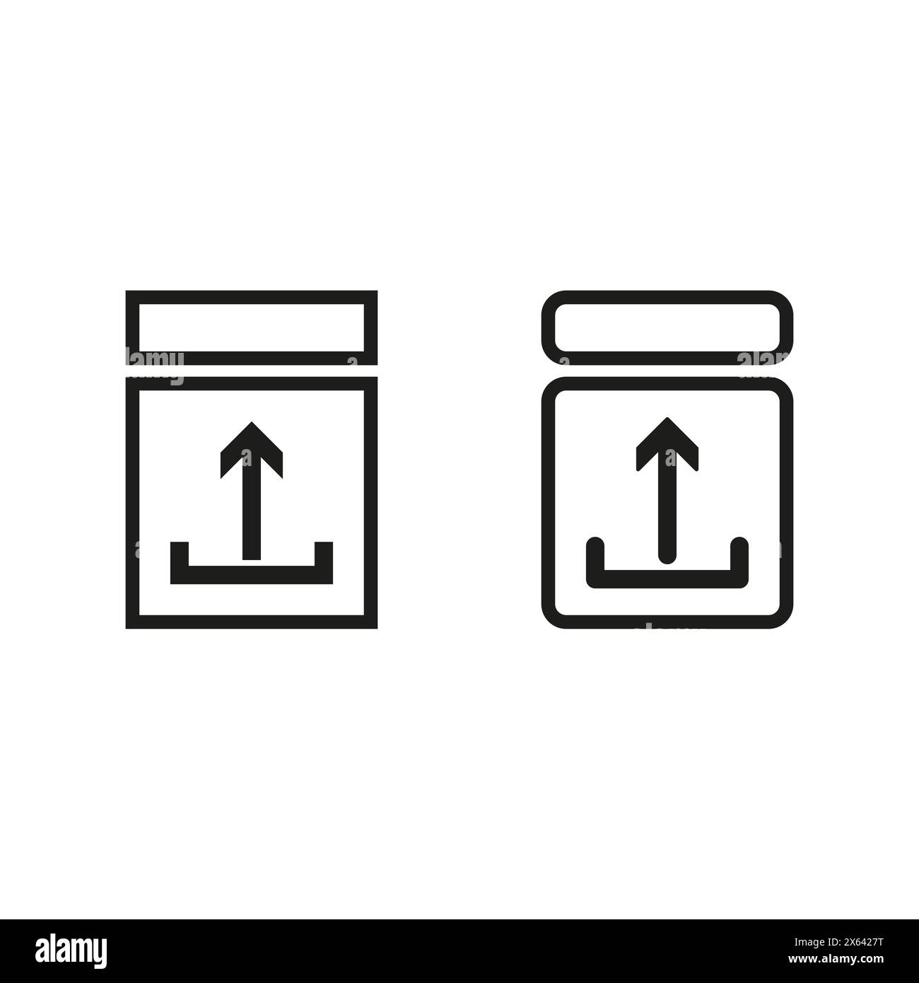 Vector upload icons set. Modern file transfer symbols. Simple black and ...