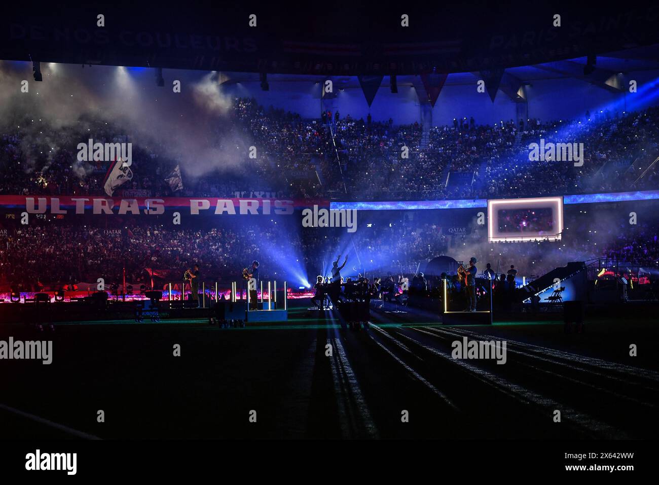 This photograph shows the celebration of the 2023-2024 Ligue 1 ...