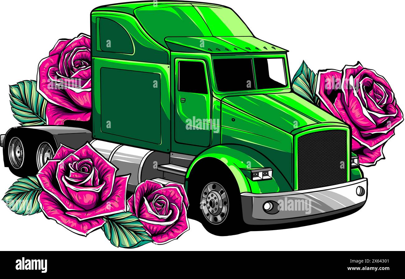 Semi truck silhouette vector images isolated on white background ...