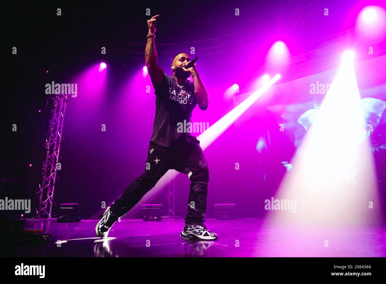 Milan, Italy. 11th May, 2024. Milan, Eladio Carrión performs in concert ...