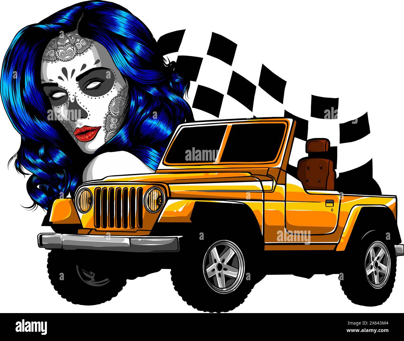 Off-road vehicle isolated on white background. vector illustration ...