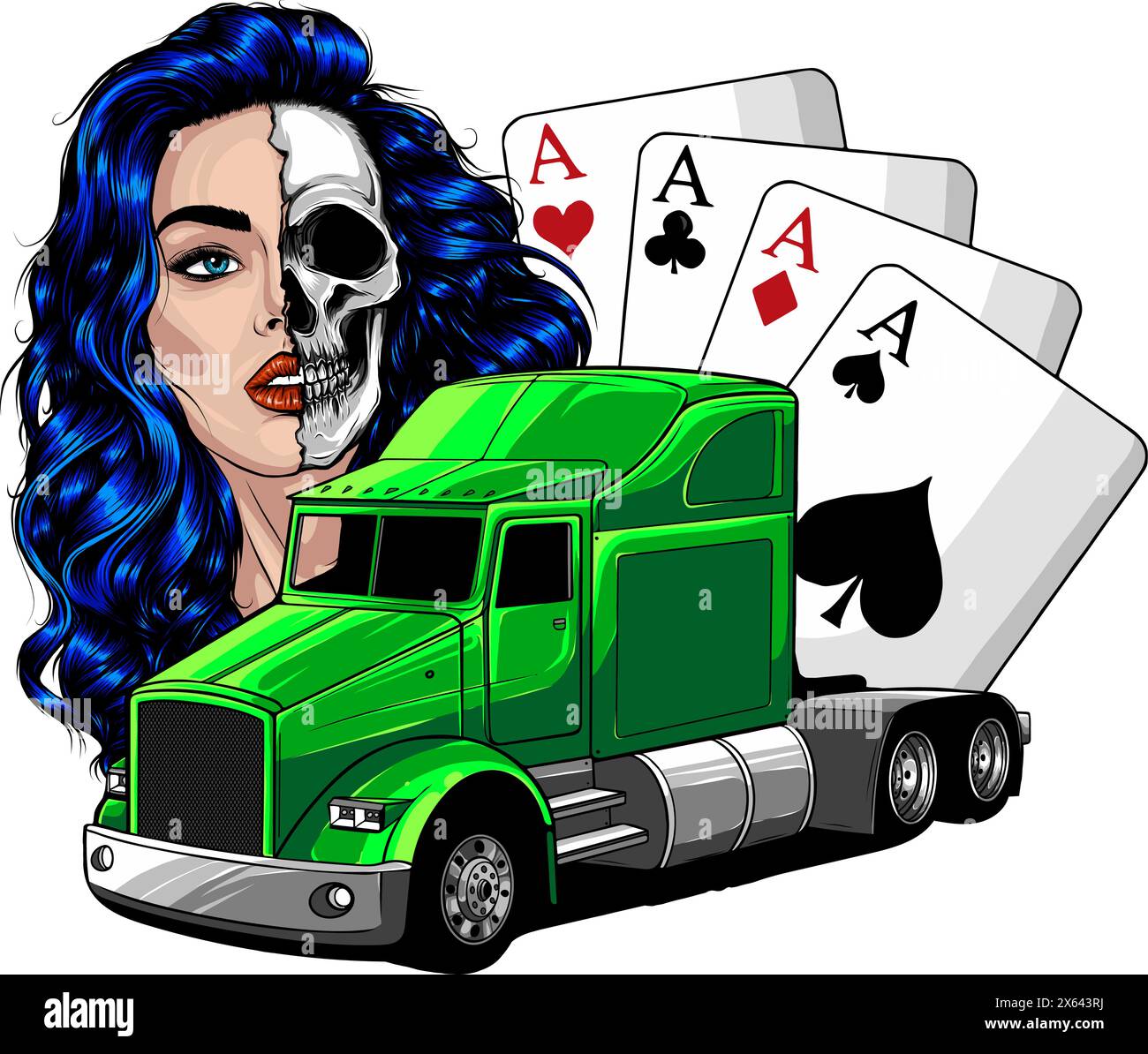 Semi truck silhouette vector images isolated on white background ...