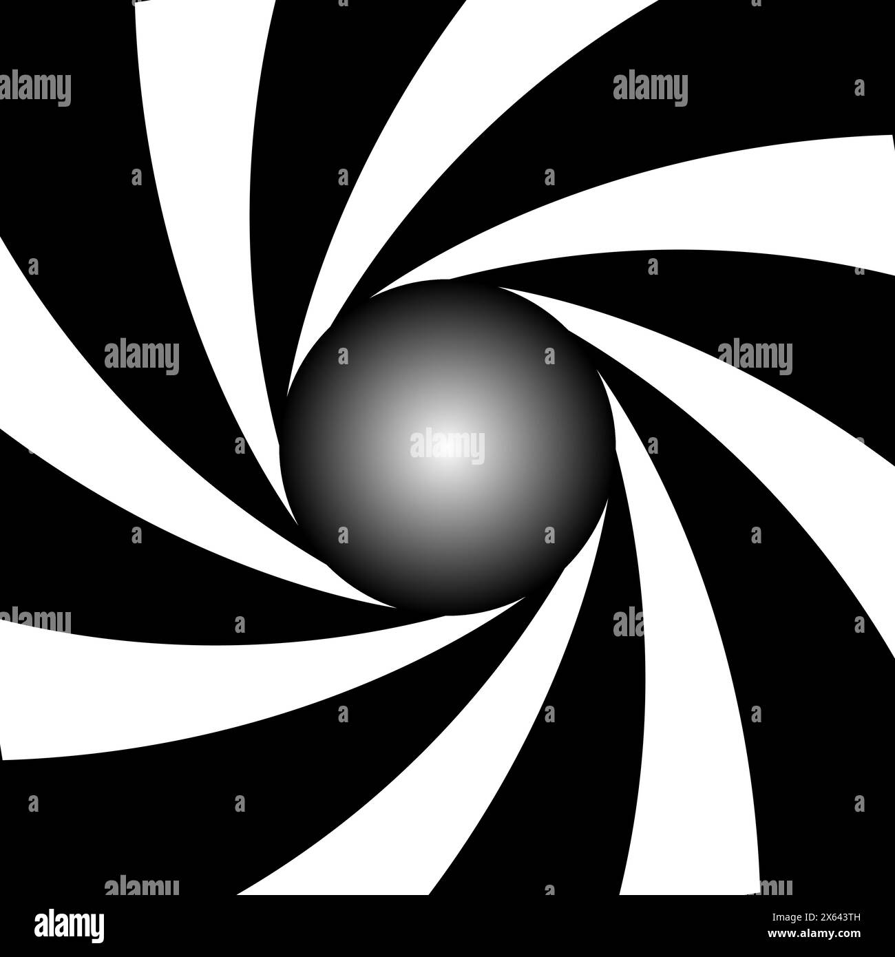 James rifled gun barrel grooves. Horizontal background, vector pattern ...