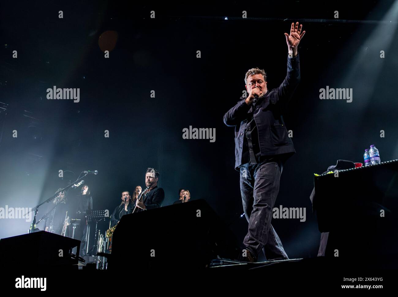 Leeds, UK. 12th May, 2024. English rock band Elbow, playing a live gig ...