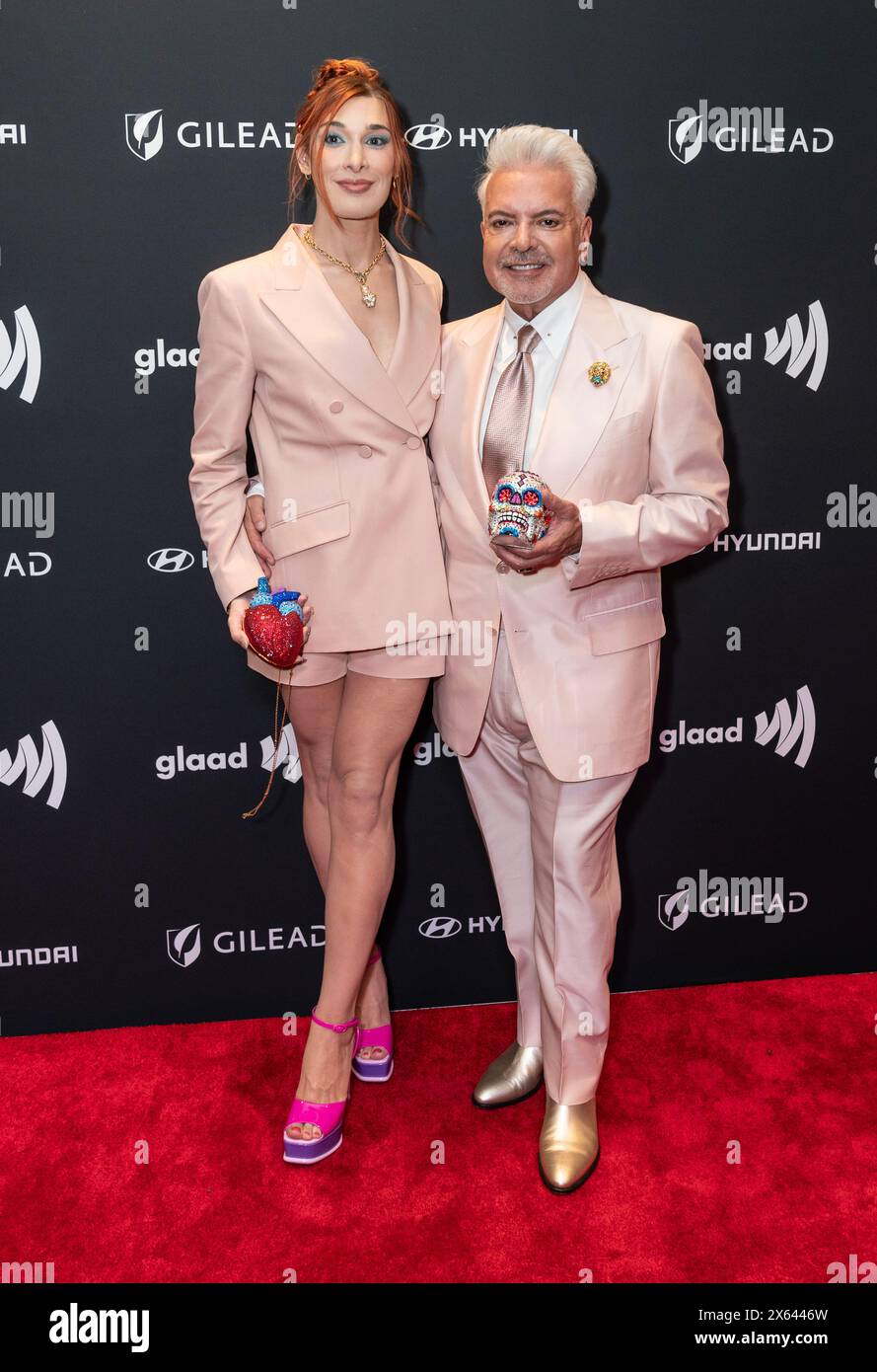 Kaia Ferari Munoz and Henry R. Munoz III attend the 35th Annual GLAAD ...