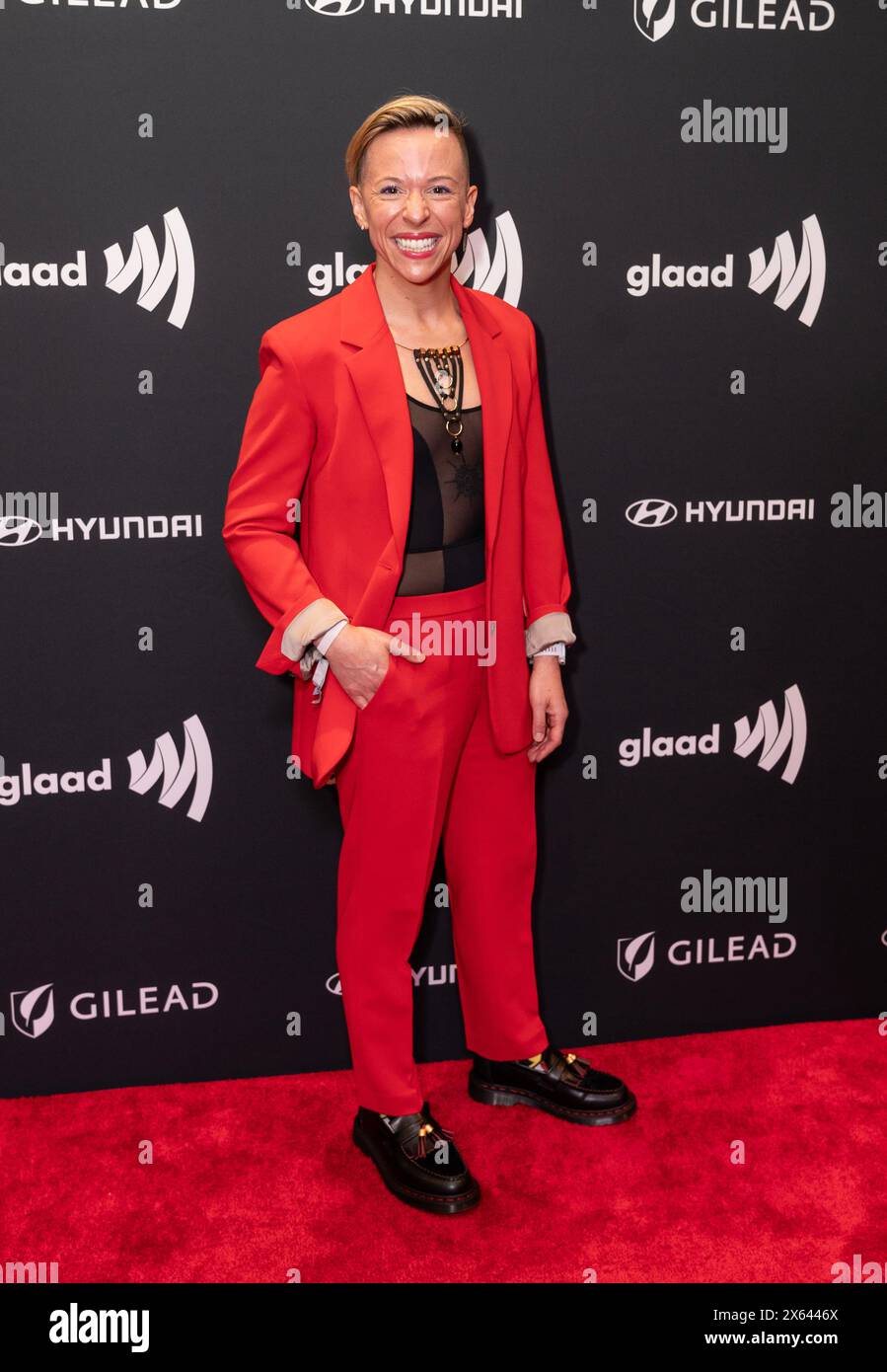 Danne Diamond attends the 35th Annual GLAAD Media Awards ay Hilton Hotel Midtown in New York on ...