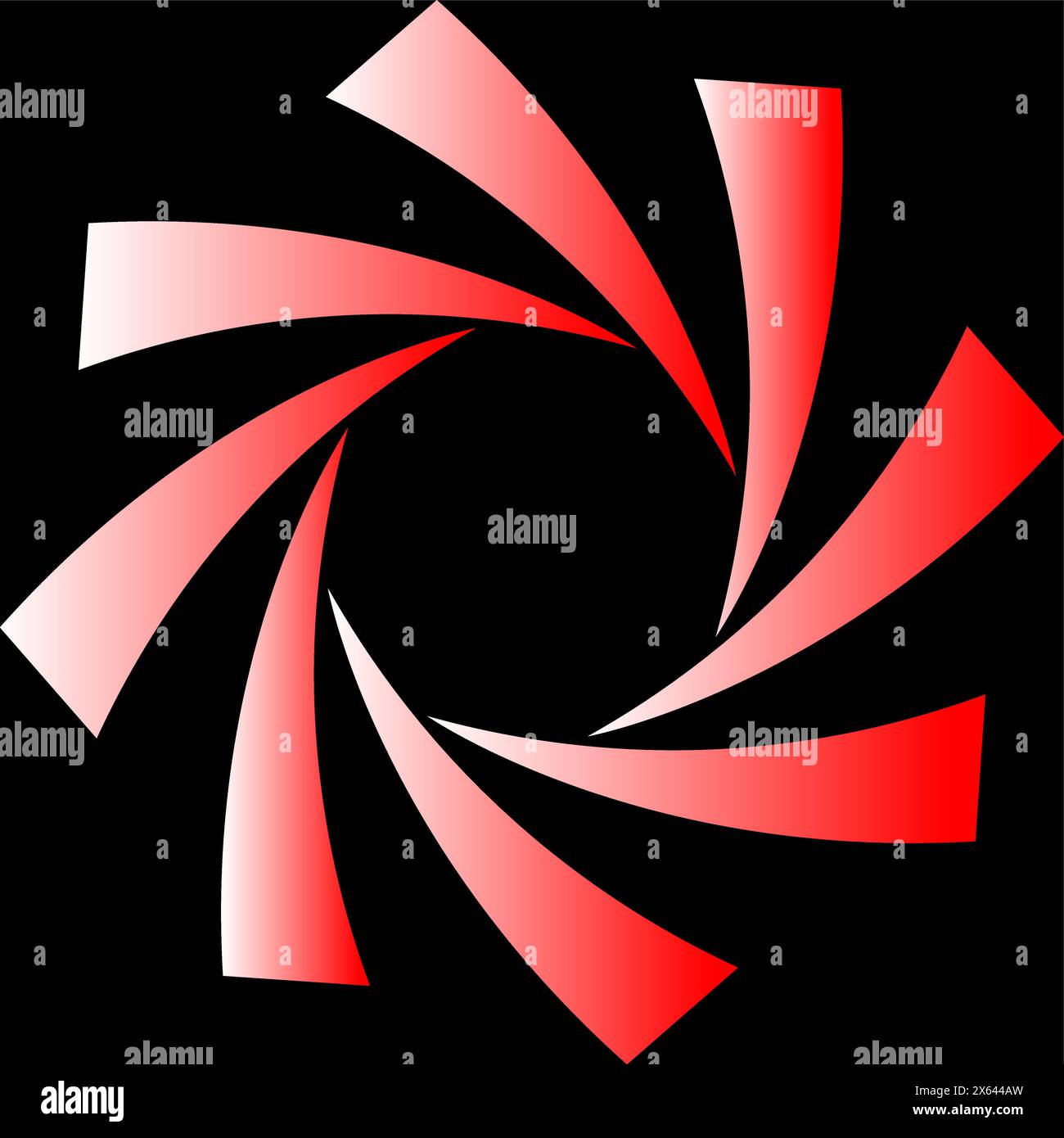 James rifled gun barrel grooves. Horizontal background, vector pattern ...