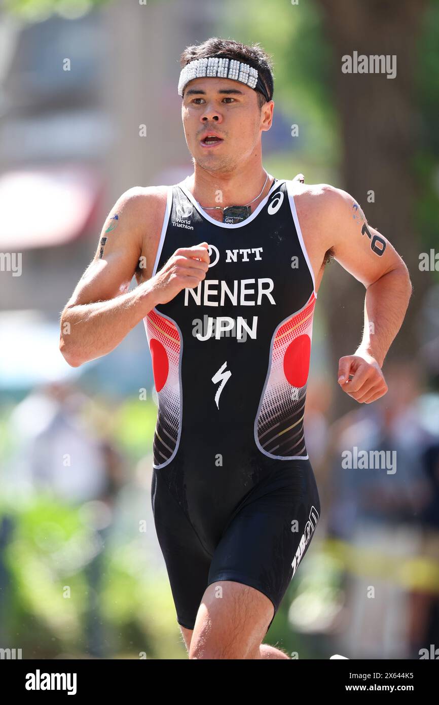 Yokohama, Kanagawa, Japan. 11th May, 2024. Kenji Nener (JPN) Triathlon ...
