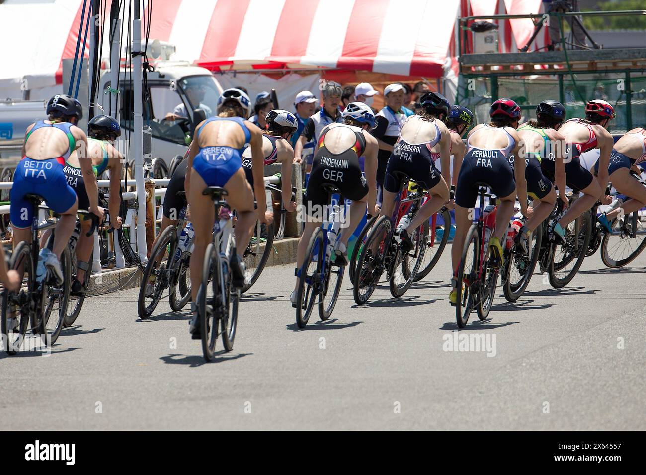 2024/05/11, Yokohama, Woman's Elite Bike at the World Triathlon ...