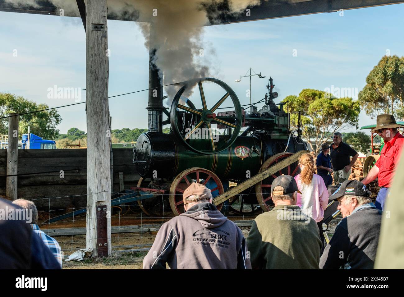 A preserved Marshall and Sons steam traction engine Stock Photo - Alamy