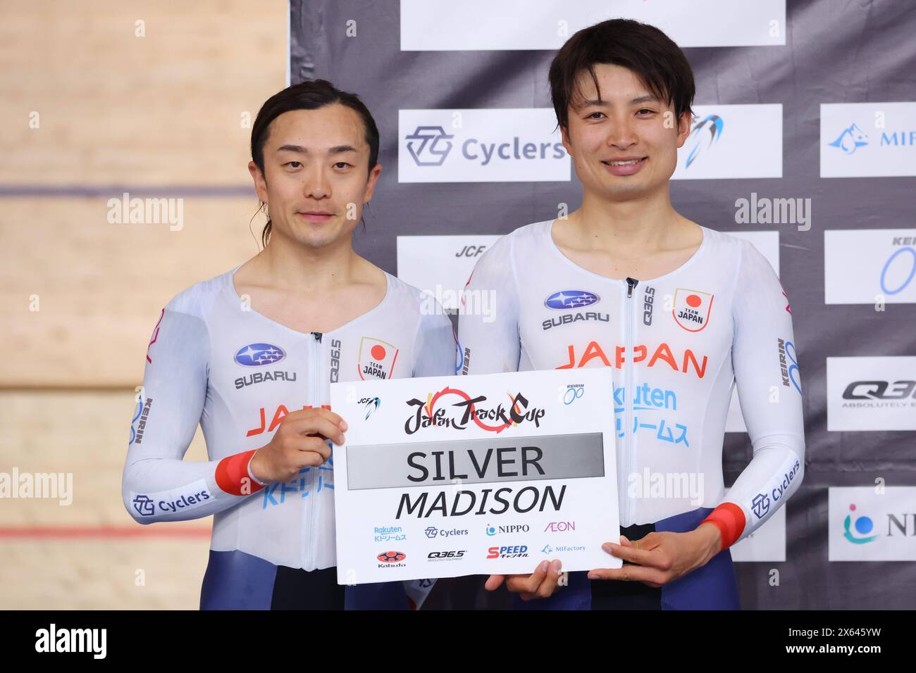 Izu Velodrome, Shizuoka, Japan. 11th May, 2024. (L to R) Kazushige ...