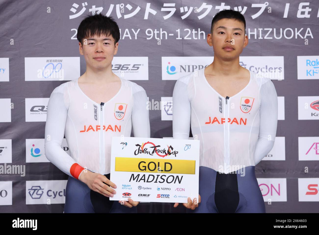 Izu Velodrome, Shizuoka, Japan. 11th May, 2024. (L to R) Naoki Kojima ...