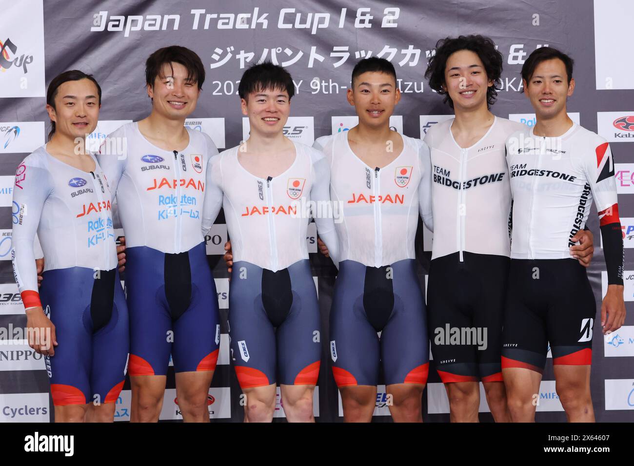 Izu Velodrome, Shizuoka, Japan. 11th May, 2024. (L to R) Kazushige Kuboki, Eiya Hashimoto, Naoki ...