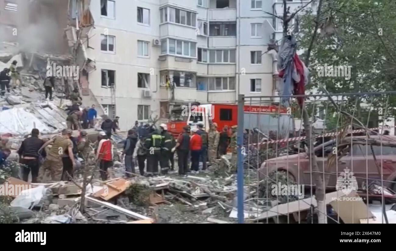 (240513) -- MOSCOW, May 13, 2024 (Xinhua) -- This screen shot released ...