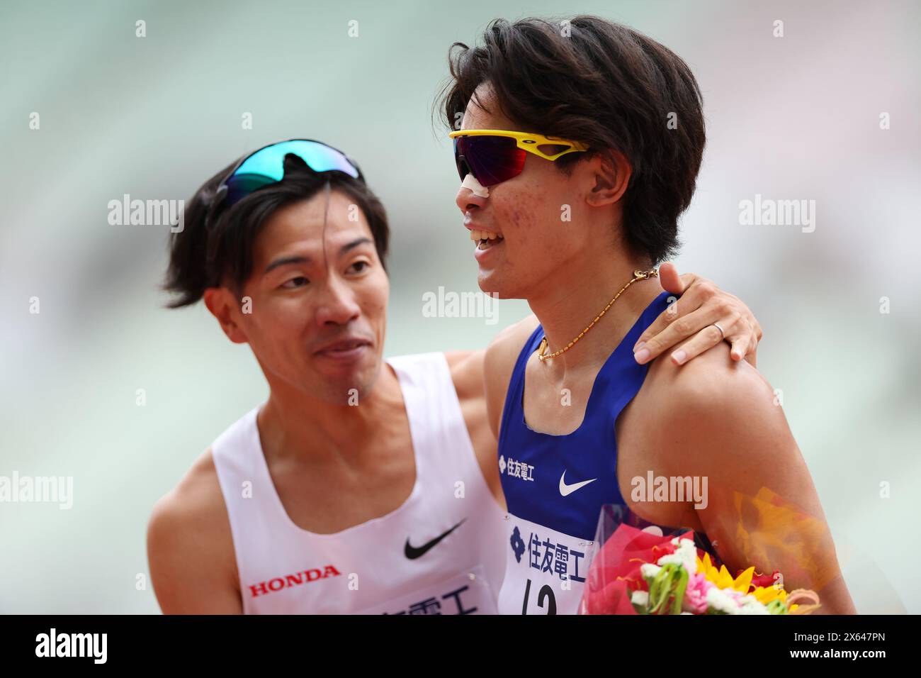 Yanmar Stadium Nagai, Osaka, Japan. 12th May, 2024. (L to R) Nanami Arai, Kazuto Iizawa, MAY 12 ...