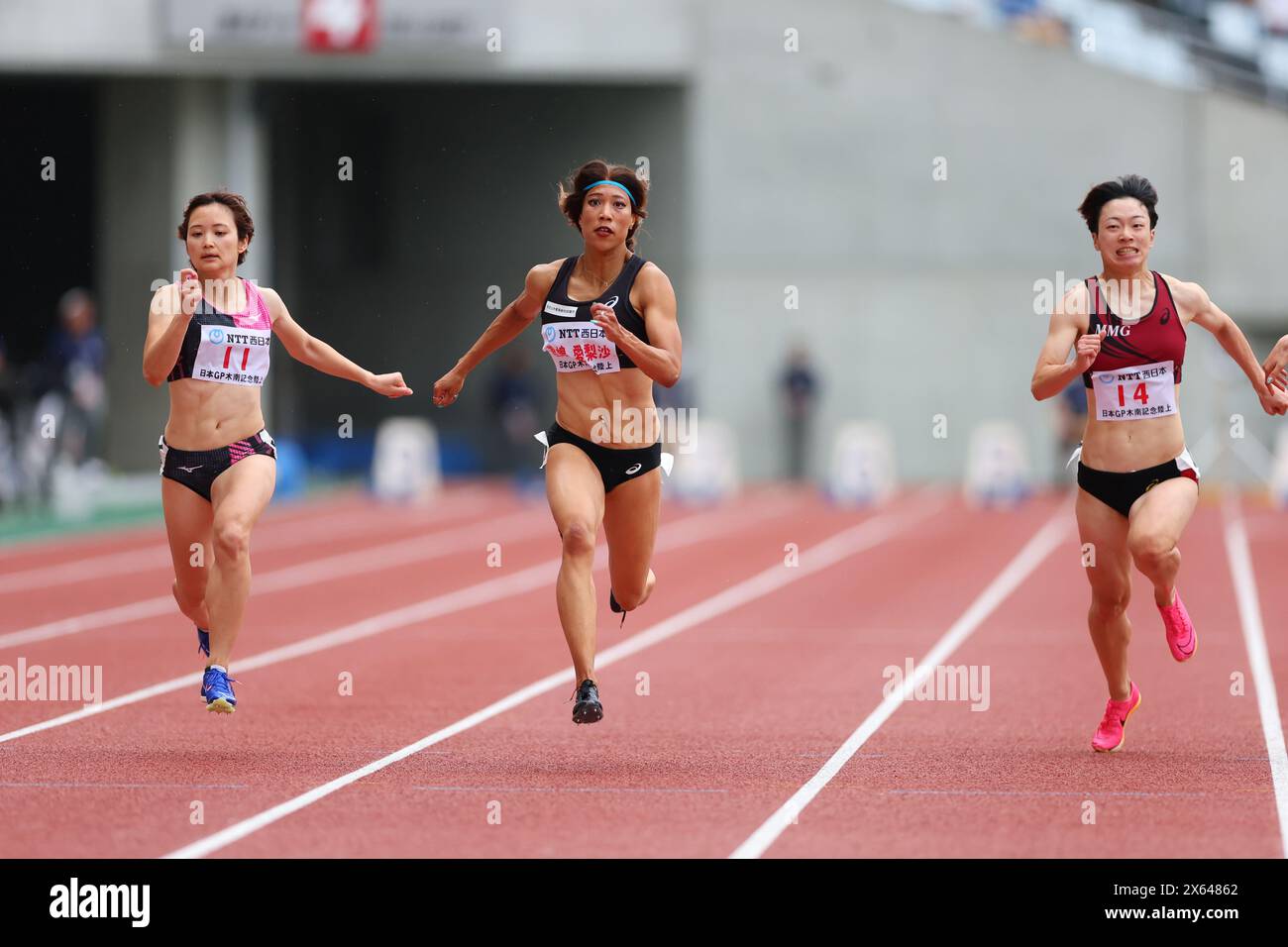 (L to R) Hinami Yamanaka, Arisa Kimishima, Reika Matsubayashi, MAY 12, 2024 - Athletics : Japan ...