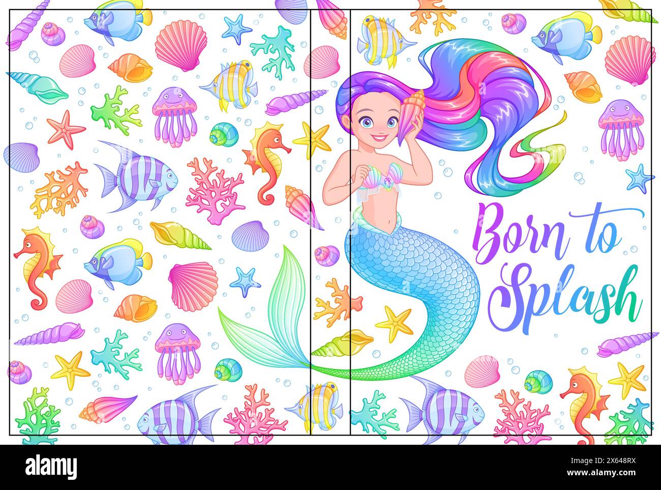 Mermaid design hi-res stock photography and images - Alamy