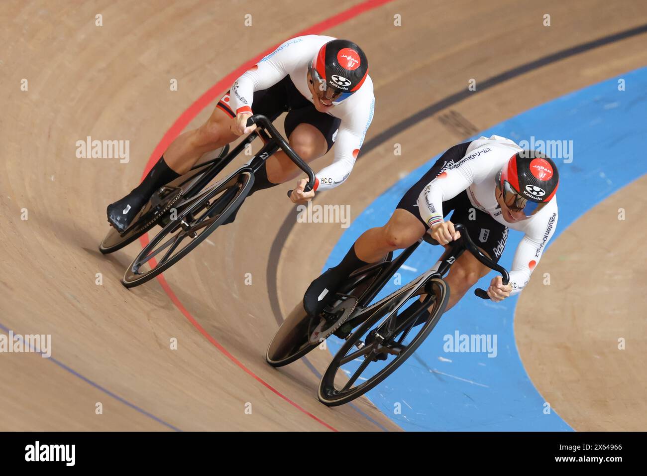 Izu Velodrome, Shizuoka, Japan. 11th May, 2024. (L to R) Kaiya Ohta ...