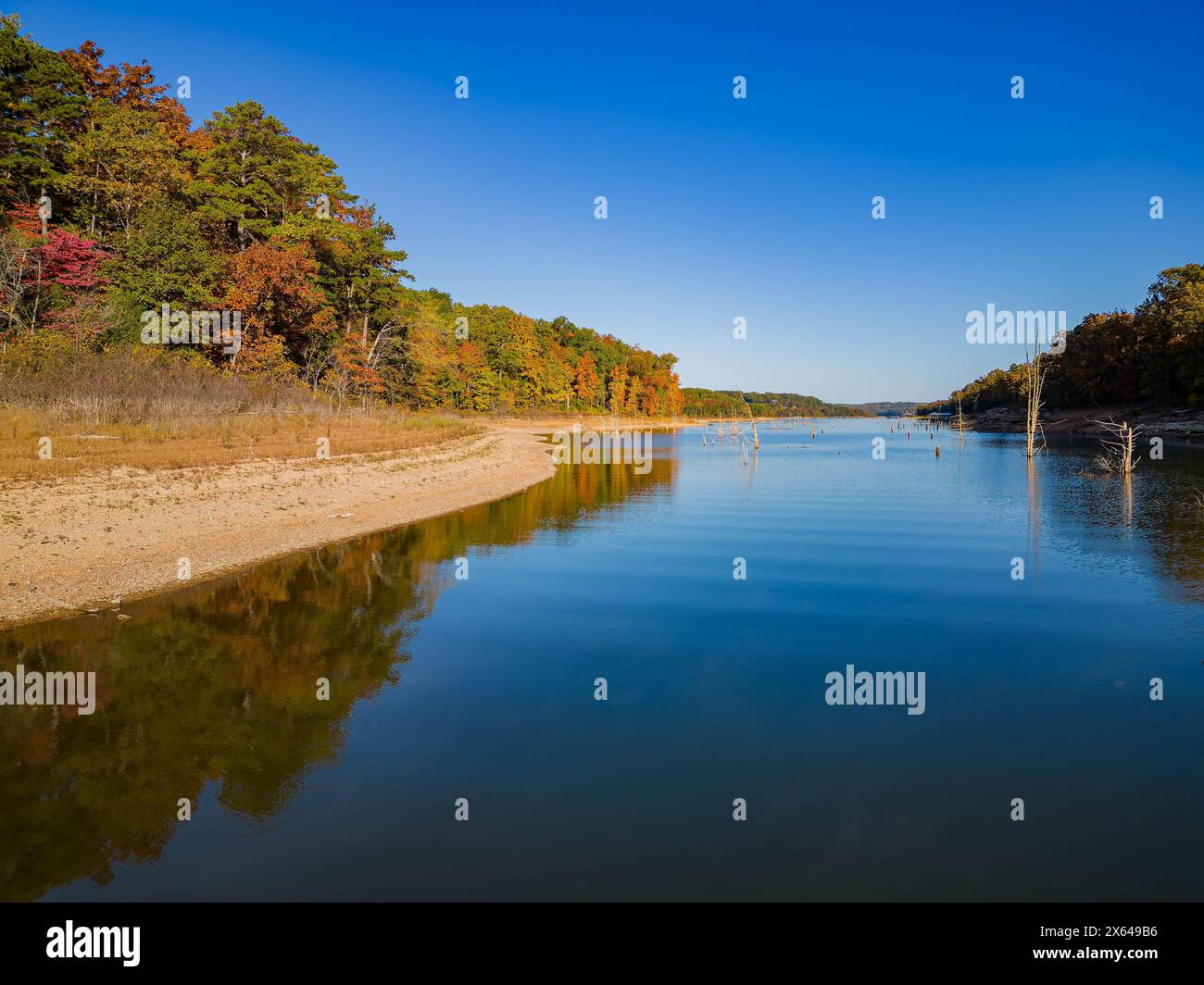 Aerial view of the Hobbs State Park-Conservation Area landscape at ...