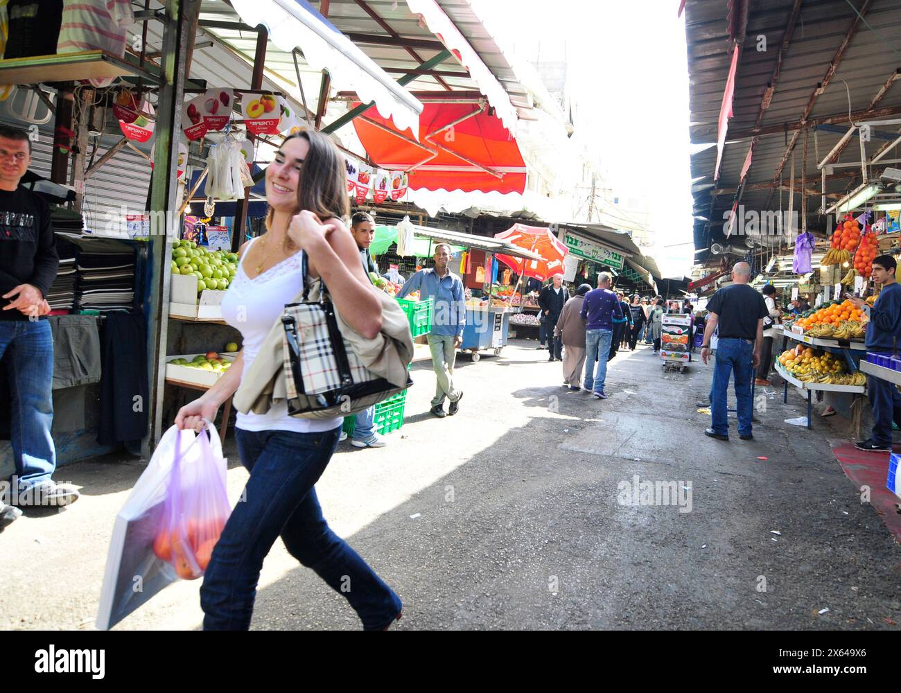 The vibrant Carmel market in Tel-Aviv, Israel Stock Photo - Alamy