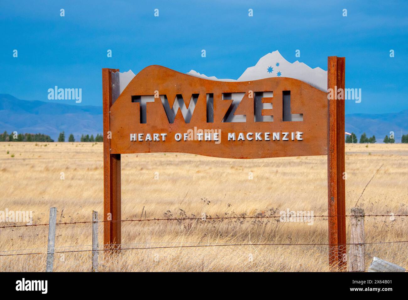 Town of Twizel - New Zealand Stock Photo - Alamy