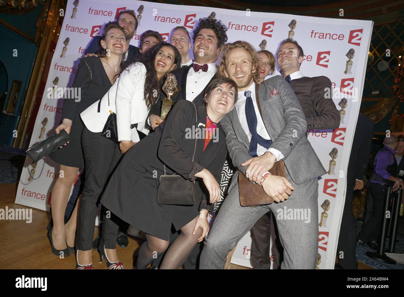 Paris, France.27th April, 2015. Les Franglaises receive the ‘Molière du ...