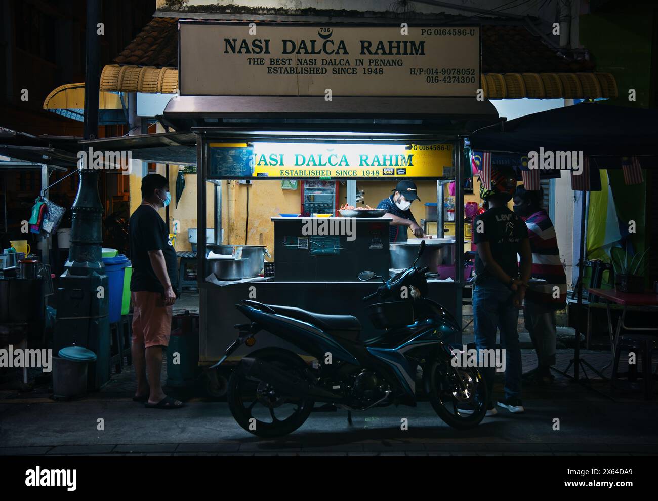 Penang, Malaysia - 31 October 2022: Diners patronizing the famous Nasi ...