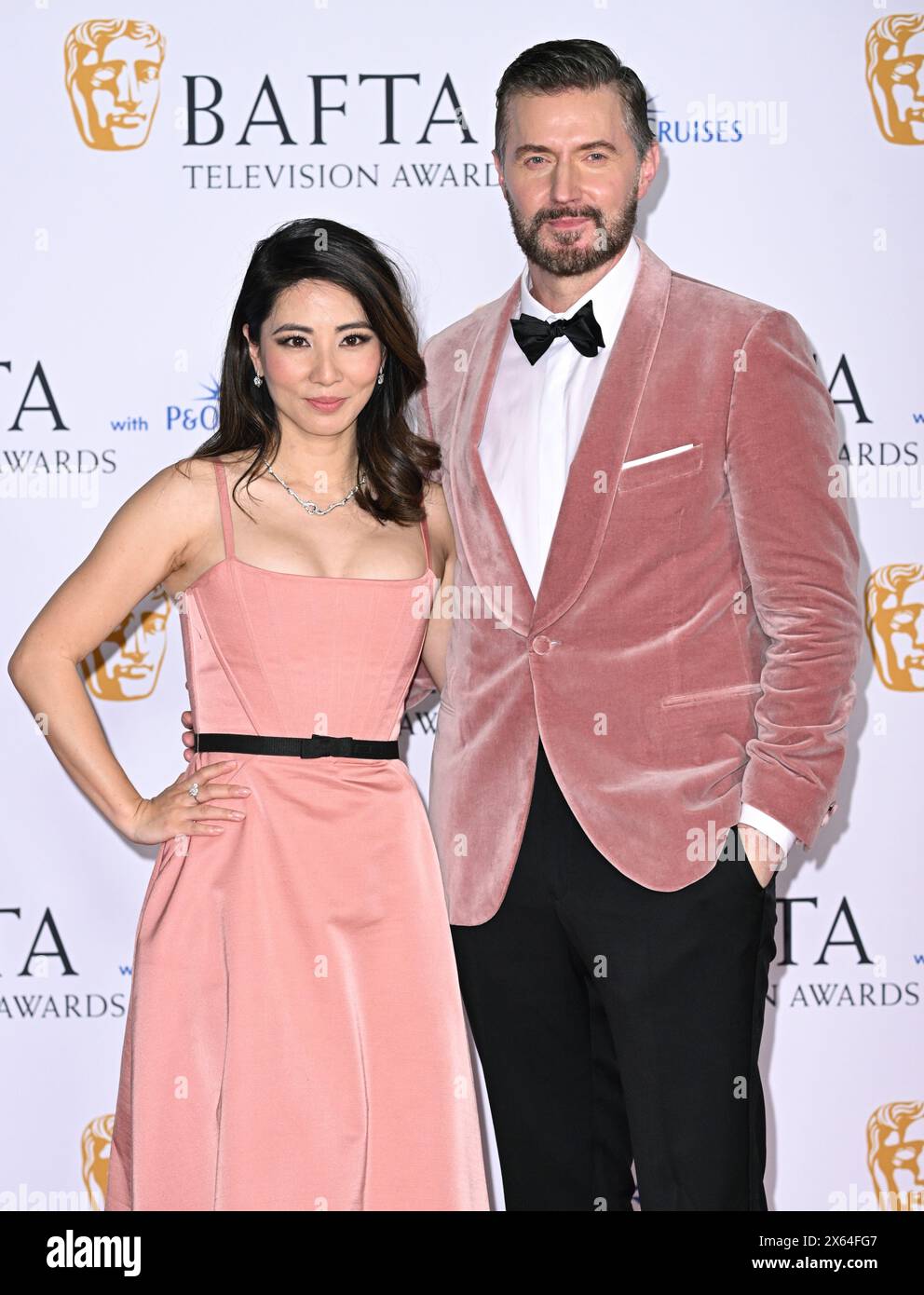 London, UK. May 12th, 2024. Jing Lusi and Richard Armitage at The BAFTA ...