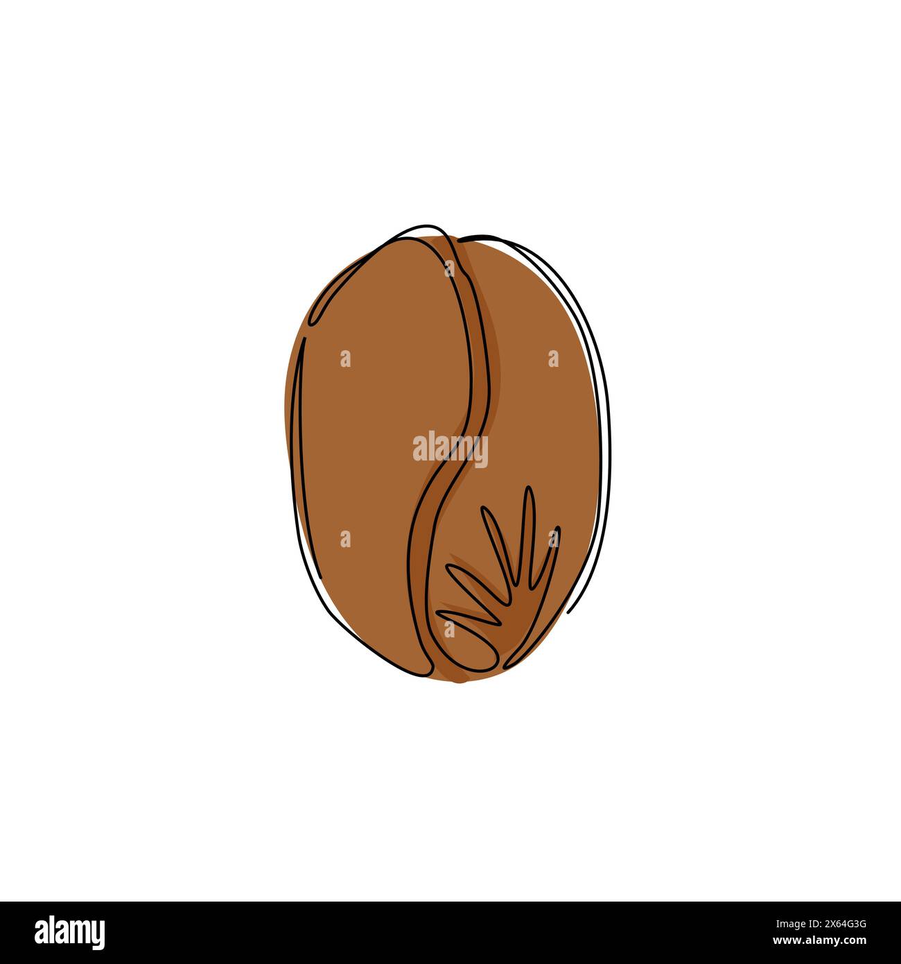 Single one line drawing coffee shop emblem logo. Coffee store label ...