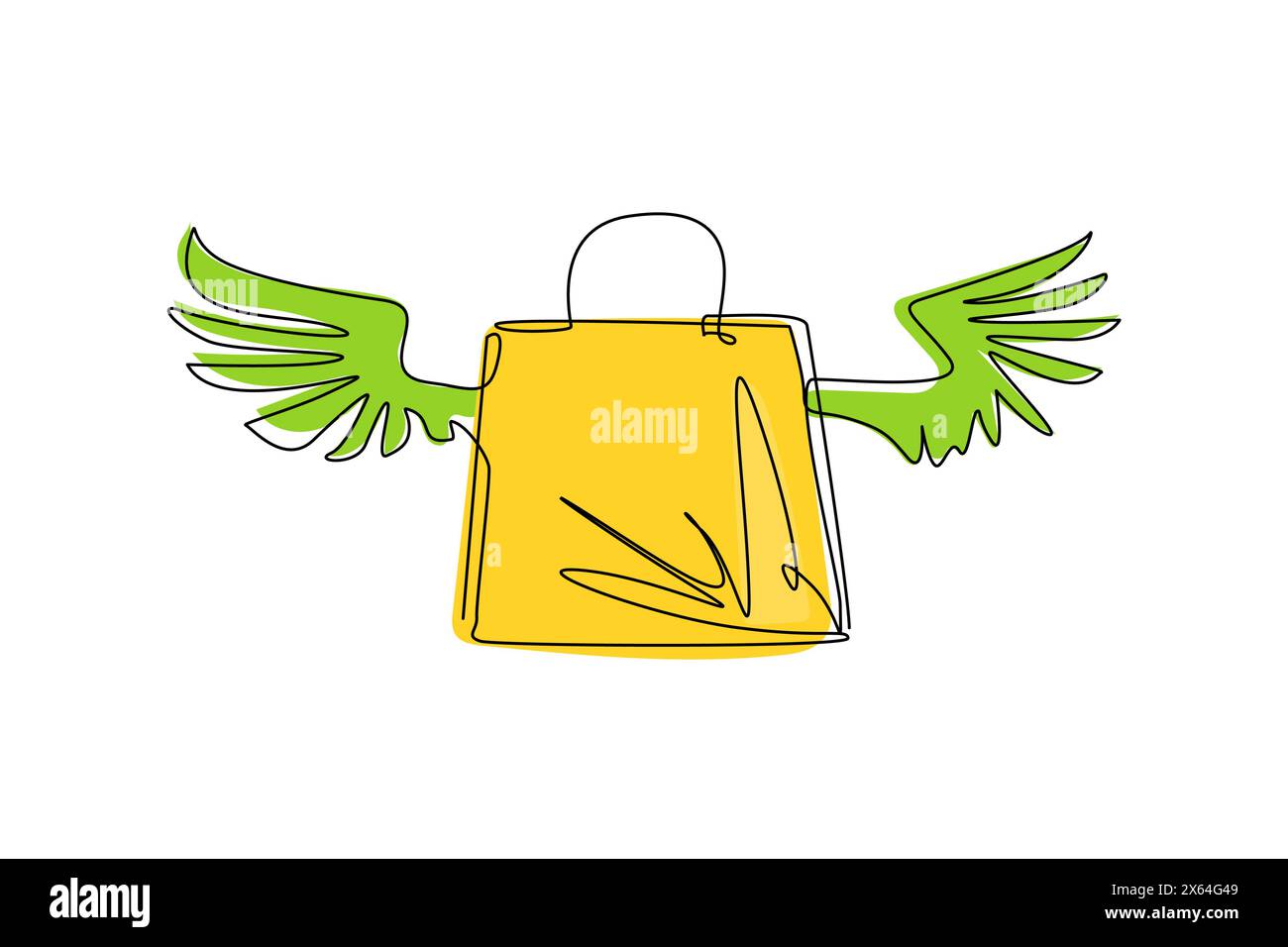 Package bag icon doodle Stock Vector Images - Alamy