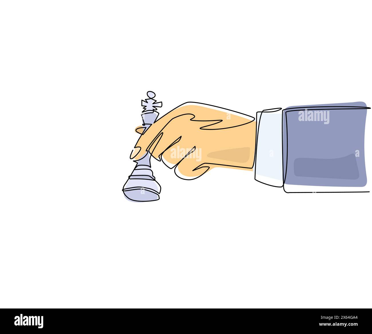 Chess single player Stock Vector Images - Alamy