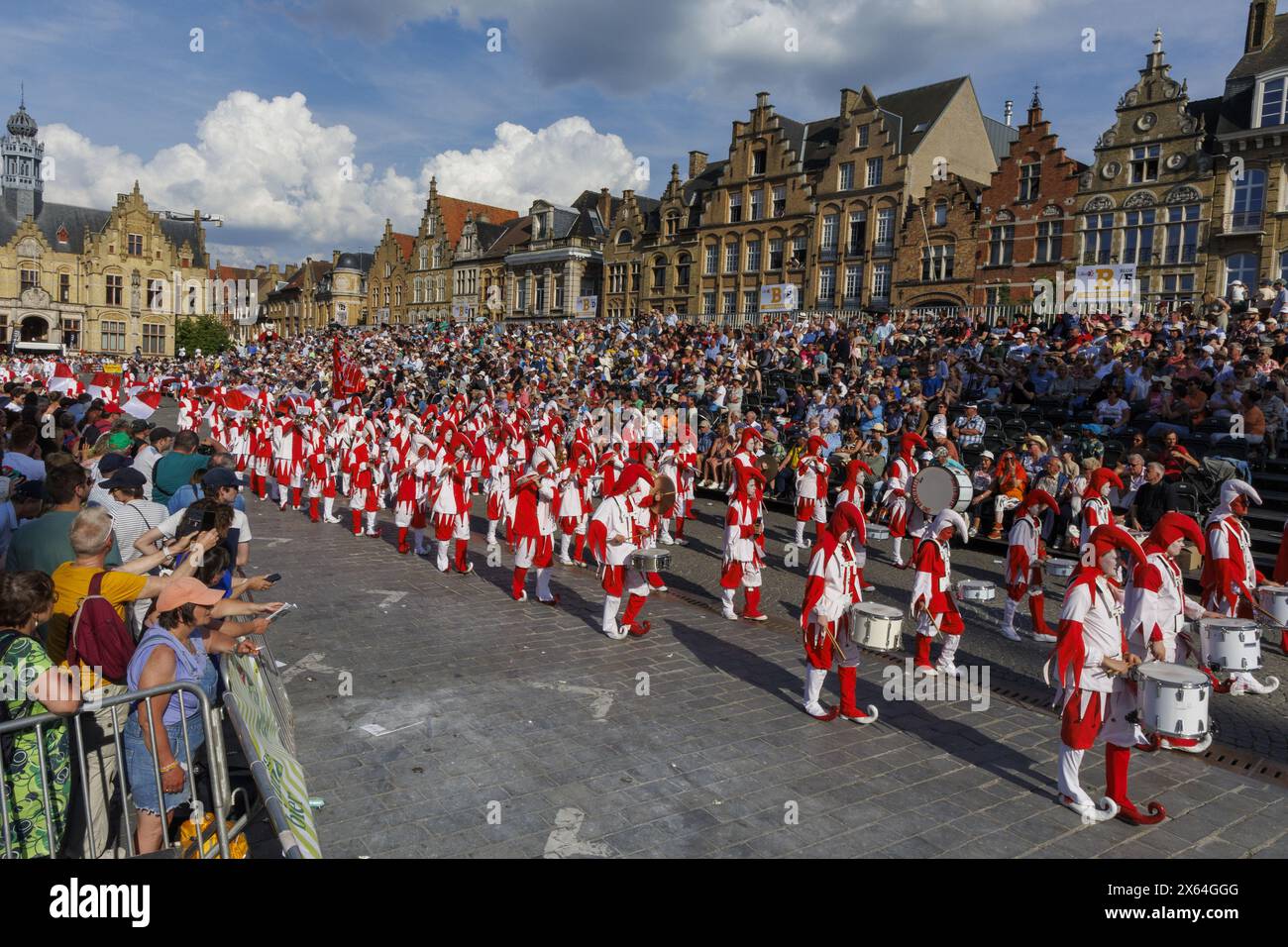 Ieper, Belgium. 12th May, 2024. This picture shows the Kattenstoet cat ...
