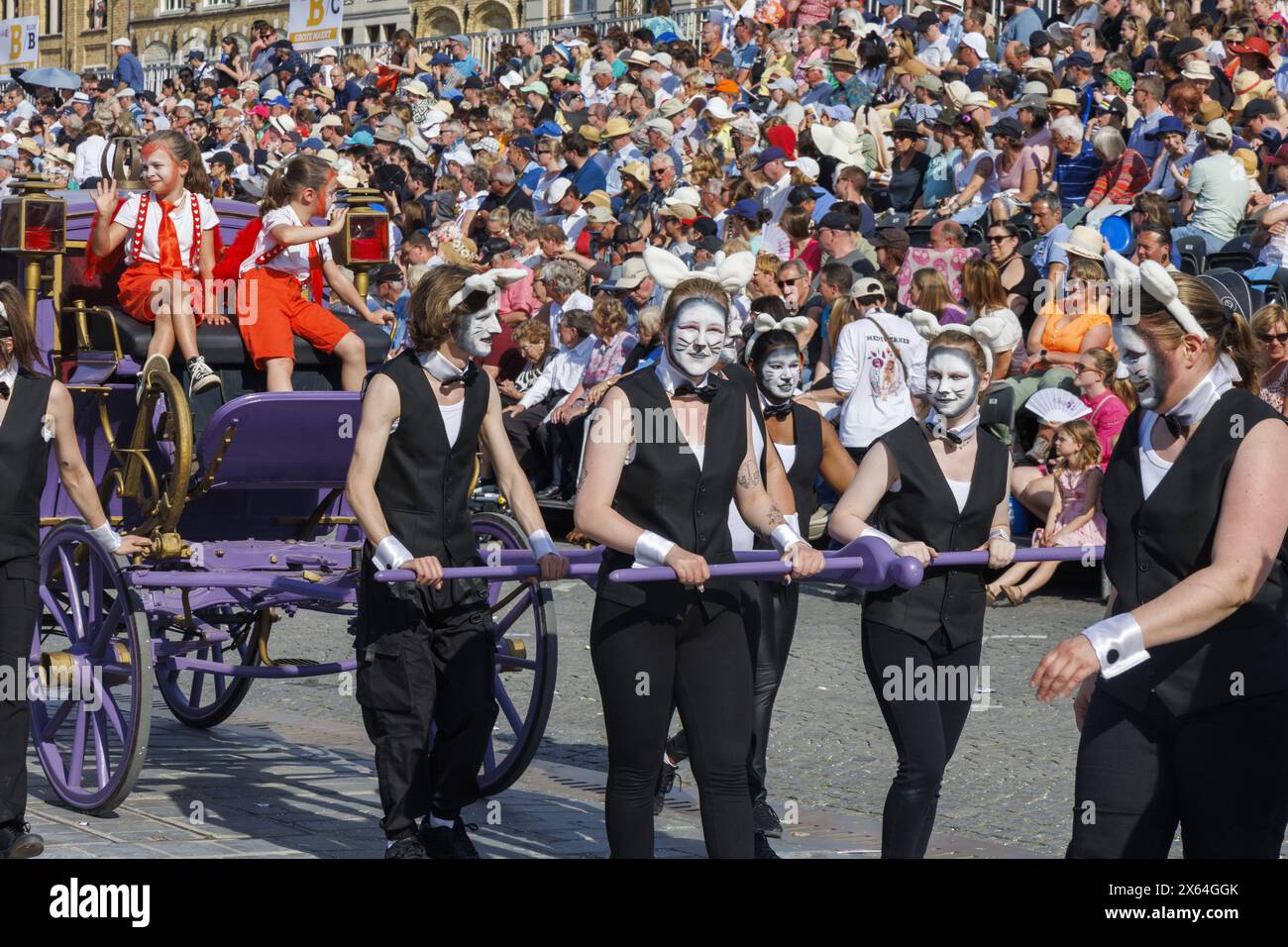 This picture shows the Kattenstoet cat parade in Ieper on Sunday 12 May ...