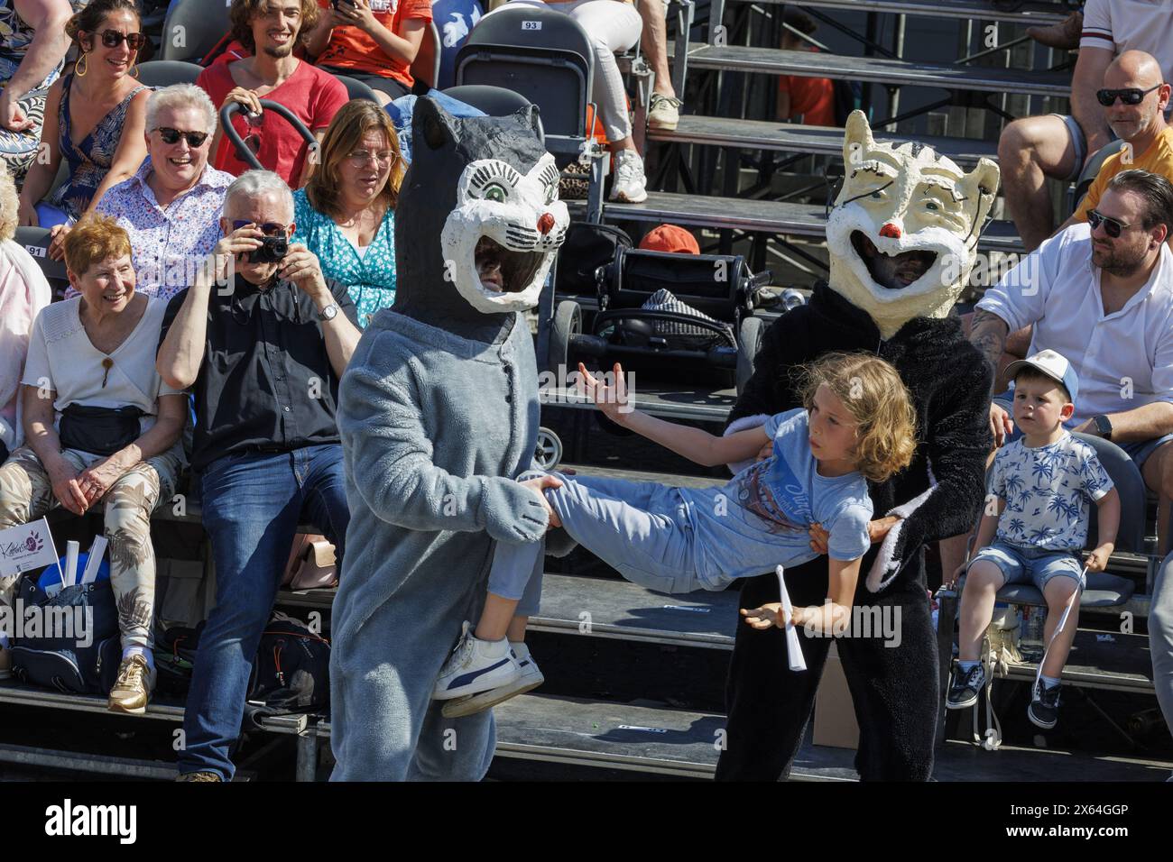 This picture shows the Kattenstoet cat parade in Ieper on Sunday 12 May ...